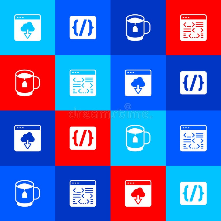 Set Cloud Technology Data Transfer, Programming Language Syntax, Cup of ...