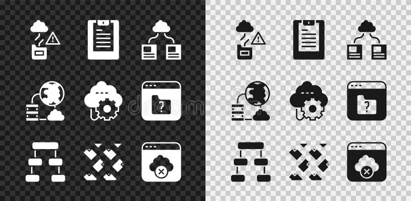 Set Server, Hierarchy Organogram Chart, Cloud Technology Data Transfer and Browser Files ...