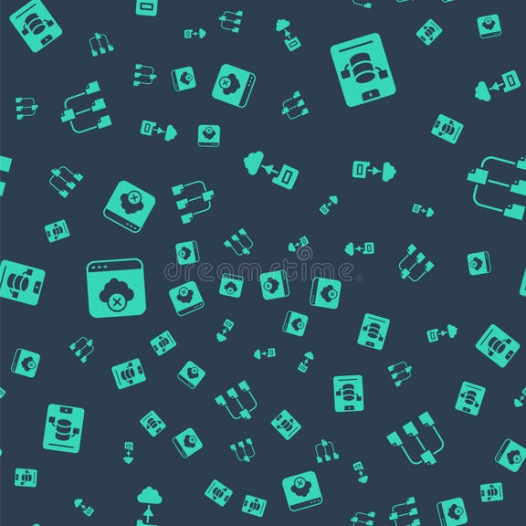 Set Cloud Technology Data Transfer, Server, Data, Web Hosting, Failed Access Cloud Storage and ...