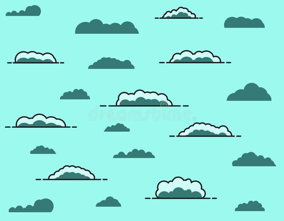 Set of Clouds. Clouds in the Sky Stock Vector - Illustration of blue, cartoon: 384024673