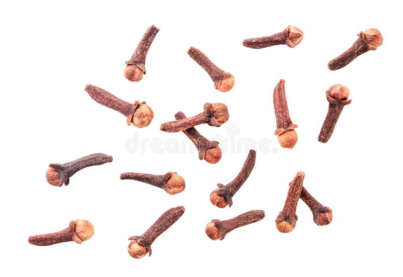 Set of Cloves Close-up on a White Background. Isolated. Stock Photo ...