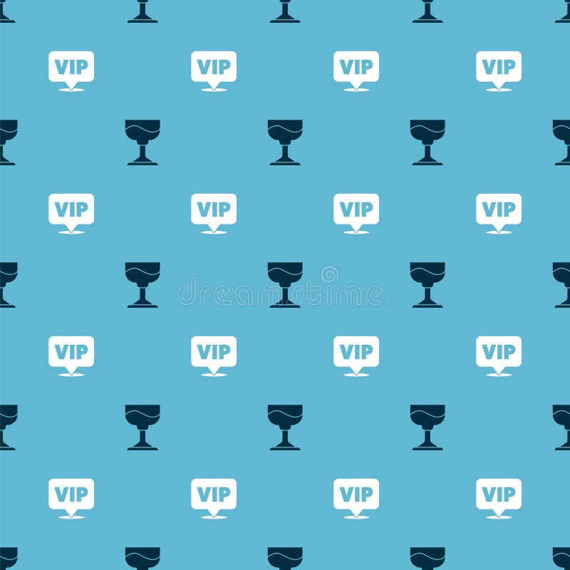 Set Cocktail and Location Vip on Seamless Pattern. Vector Stock Vector ...