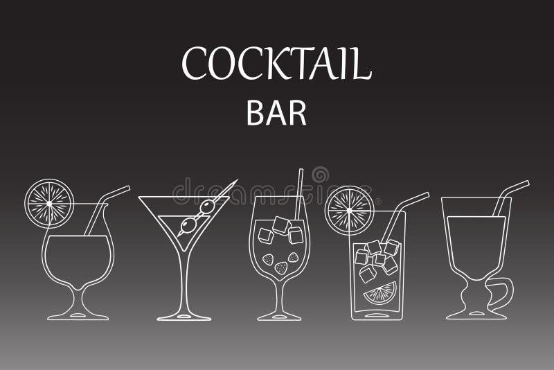 Cocktails Line Art Stock Illustrations – 1,459 Cocktails Line Art Stock ...