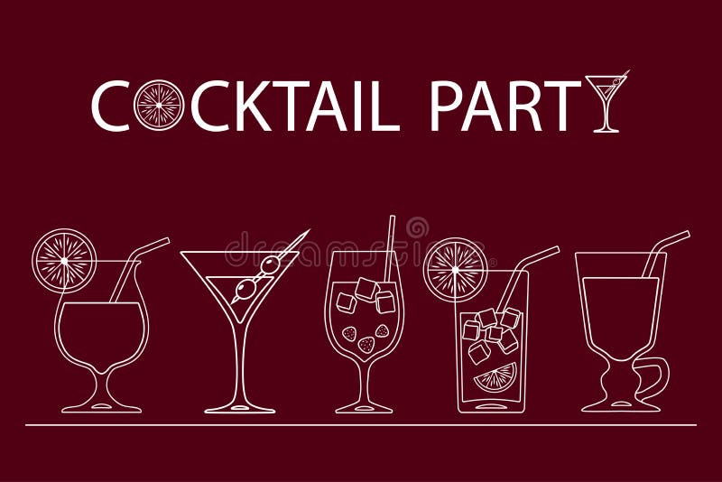 Cocktails Line Art Stock Illustrations – 1,459 Cocktails Line Art Stock ...