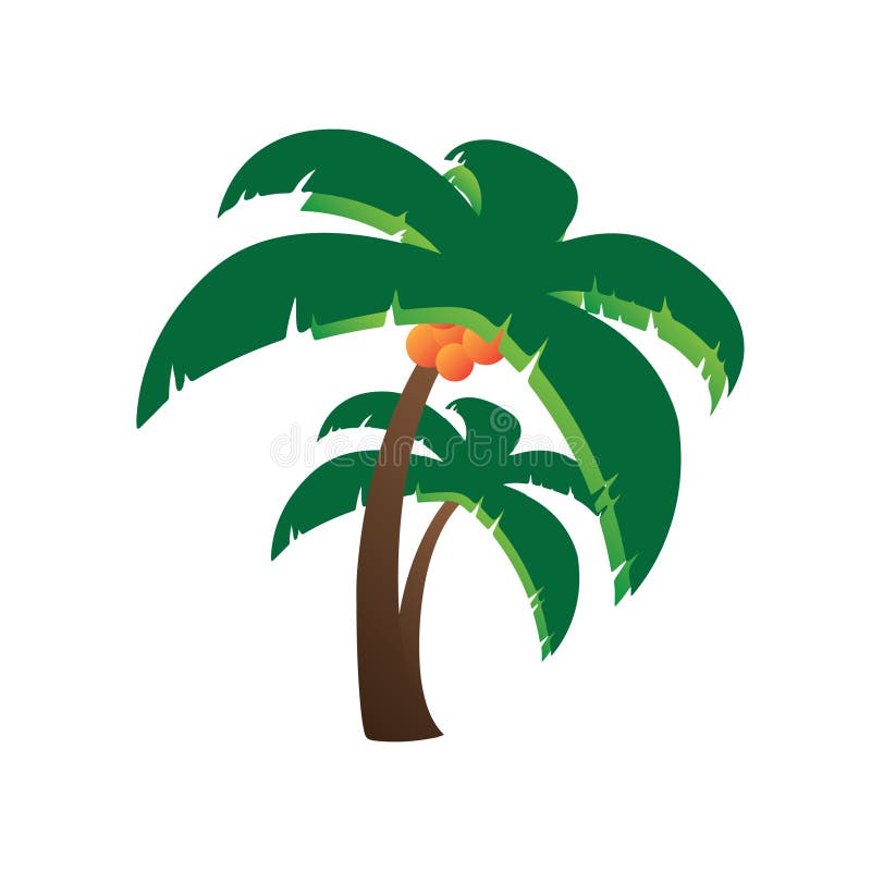 Set coconut tree sign stock vector. Illustration of coconut - 169412051