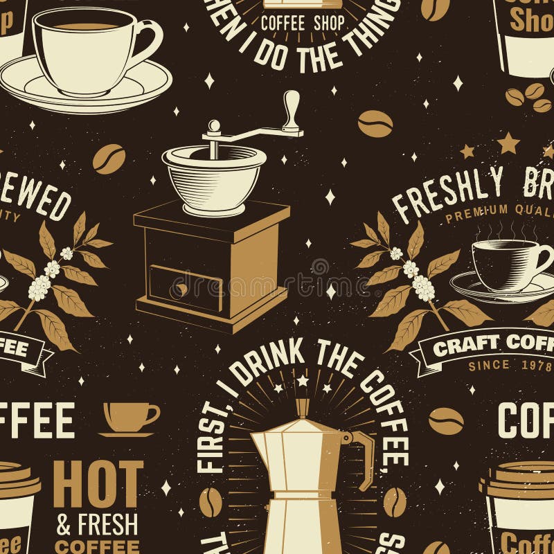 Coffee Scene Wallpaper Stock Illustrations – 273 Coffee Scene Wallpaper ...
