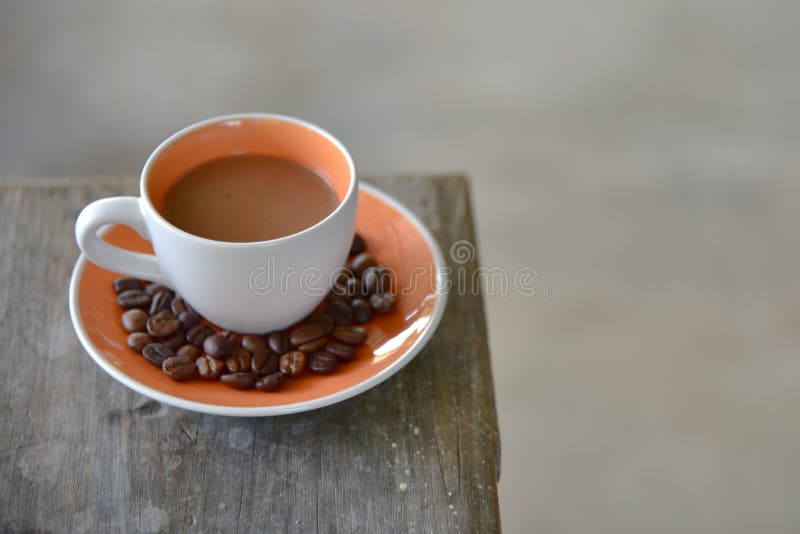 Set of Coffee Cup and Beans Stock Photo - Image of beans, cafe: 89677970