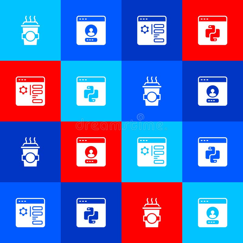 Set Coffee Cup To Go, Create Account Screen, Browser Setting and Python Programming Language ...