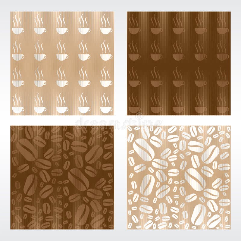 Coffee Cup with Patterns Template. Vector Illustration Stock Vector ...