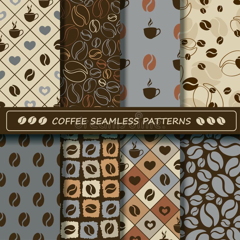 Coffee Patterns Stock Illustrations – 9,987 Coffee Patterns Stock ...