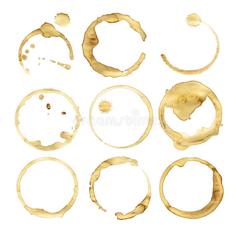 20 Coffee Stain stock vector. Illustration of coffee - 47852008