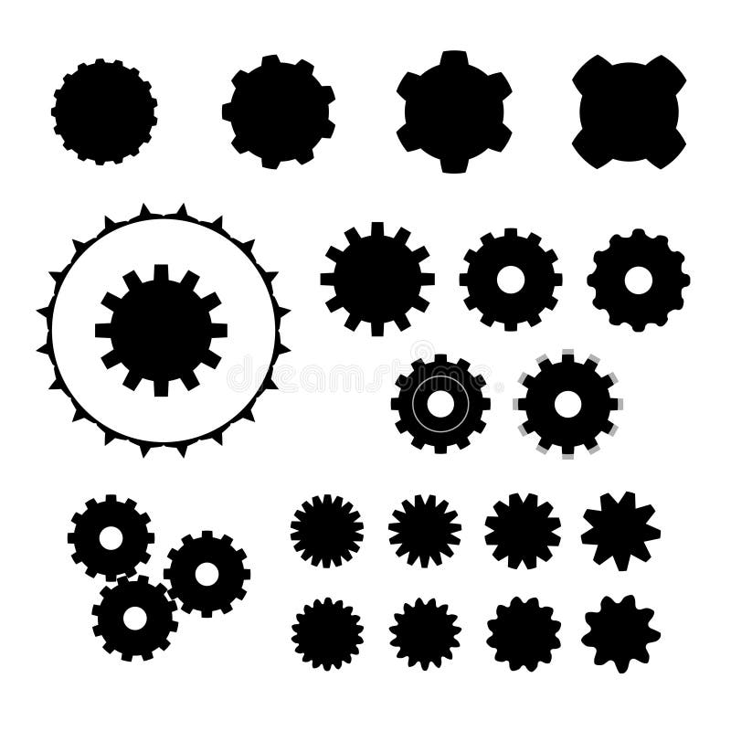 Cog Wheel Set stock vector. Illustration of industry - 24447739