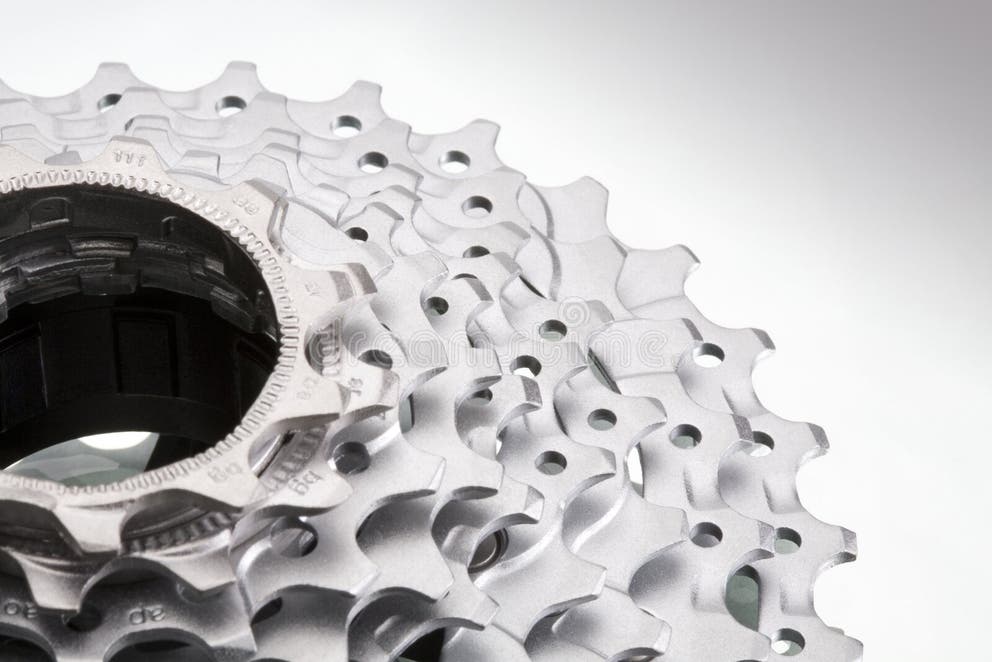 A Set of Cogs from a Mountain Bike Stock Photo - Image of gears ...