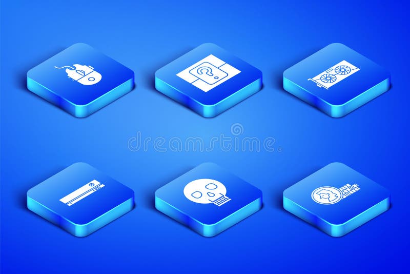 Set Coin for Game, Computer Mouse Gaming, Skull, Video Console, Mystery ...