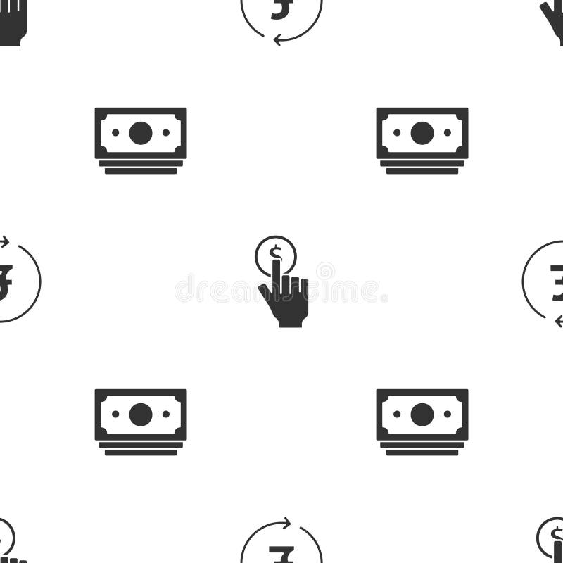 Set Coin Money with Pound, Hand Holding Coin and Stacks Paper Cash on ...