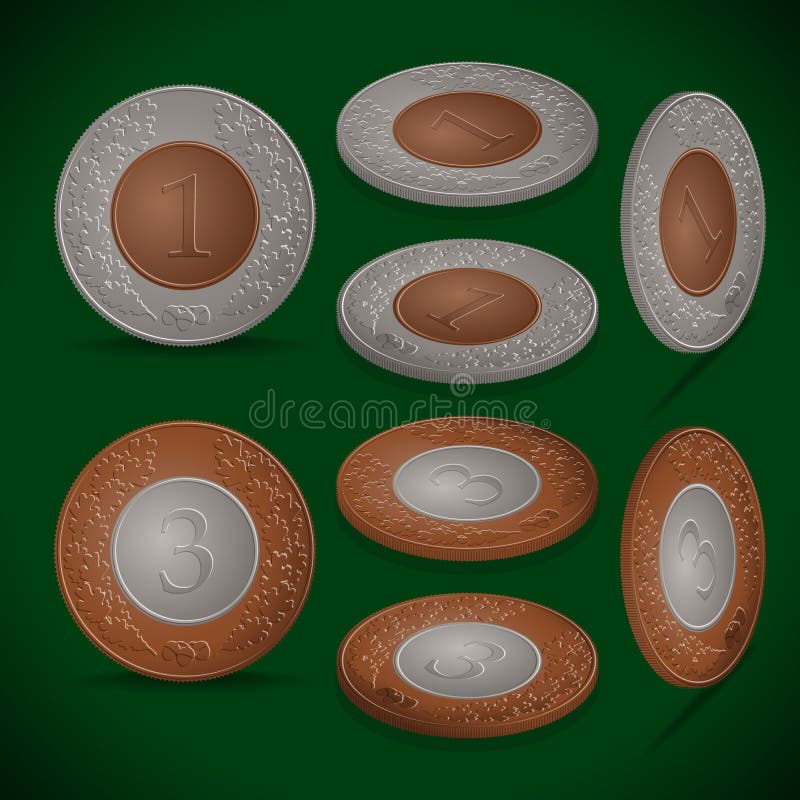 Set of coins. stock vector. Illustration of vector, label - 69050416