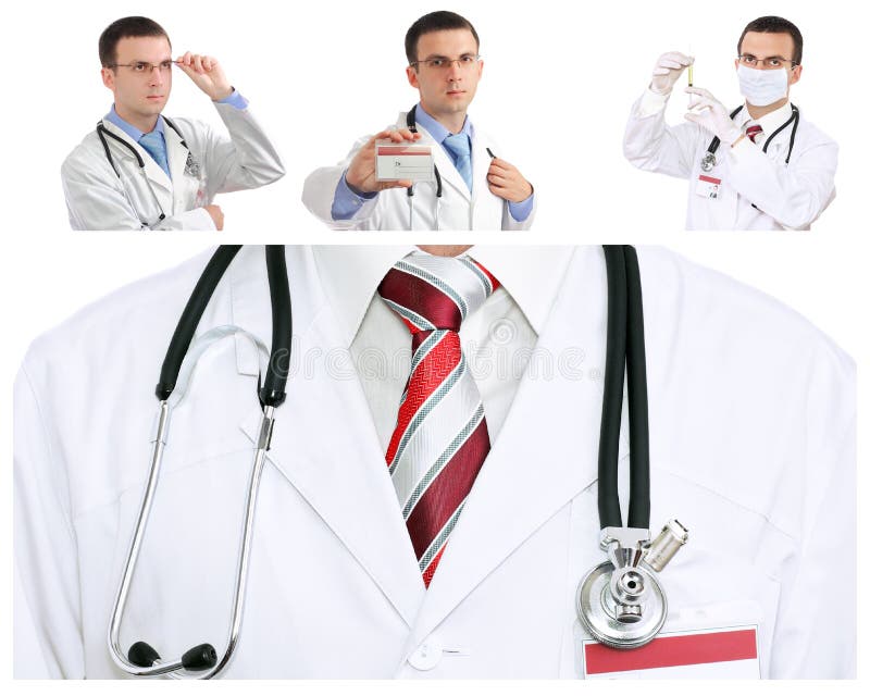 Set (collage) of doctor stock photo. Image of corridor - 29412462