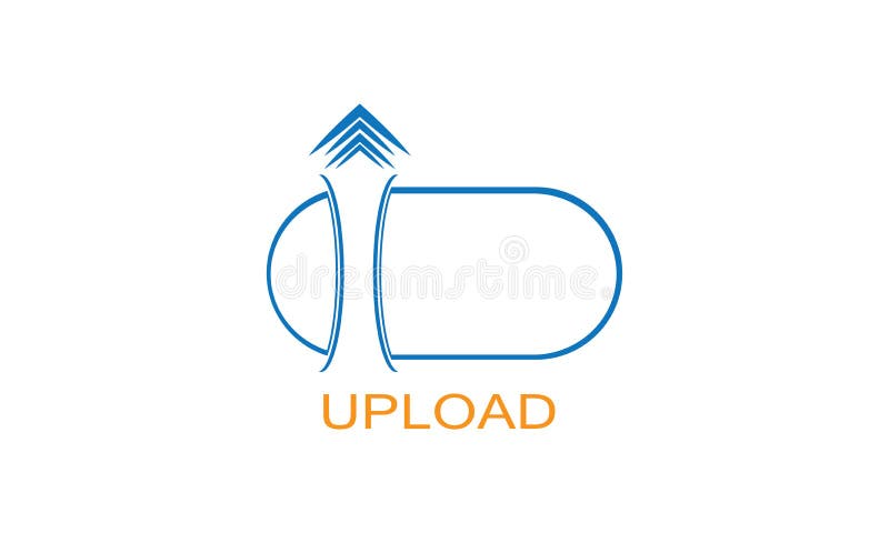Web Upload Logo Template Web Upload Icon Web Upload Symbol Stock Vector - Illustration of shape ...