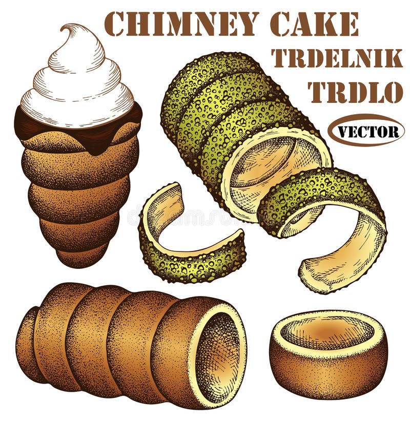 Snack Trdelnik Stock Illustrations – 30 Snack Trdelnik Stock ...