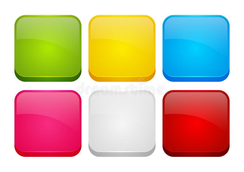 Set of color apps icons stock vector. Illustration of green - 37700694
