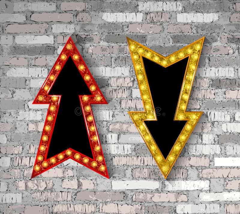 Las Vegas Arrow Sign Stock Illustrations – 70 Las Vegas Arrow Sign ...