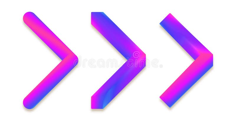 Set of Color Arrows. Vector Illustration Stock Illustration ...