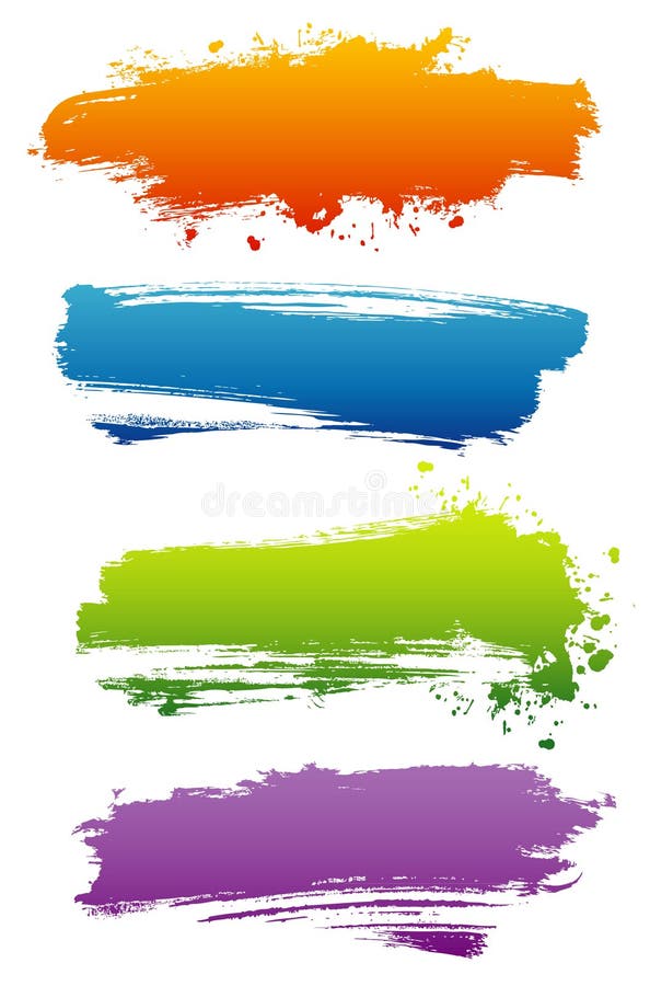 Set of color banners stock vector. Illustration of background - 17838439