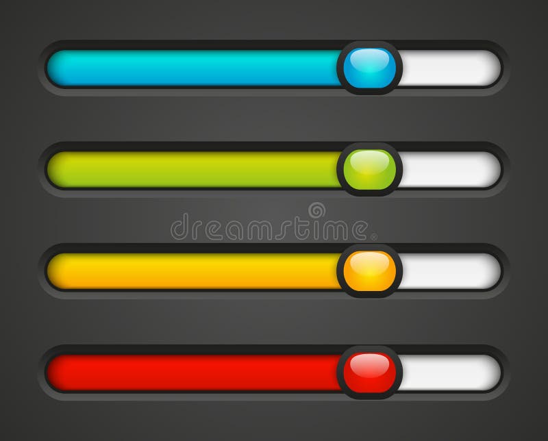 Set of color bars stock vector. Illustration of green - 32459345