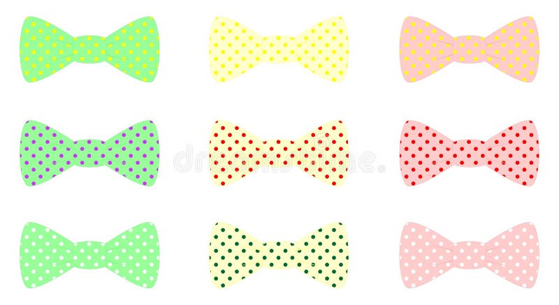 Bow color set - cdr format stock vector. Illustration of fashion ...