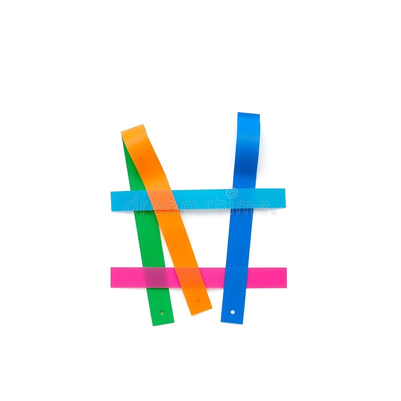 A Set of Color Coded Patient Wristbands, Lying Flat on a Clean White ...