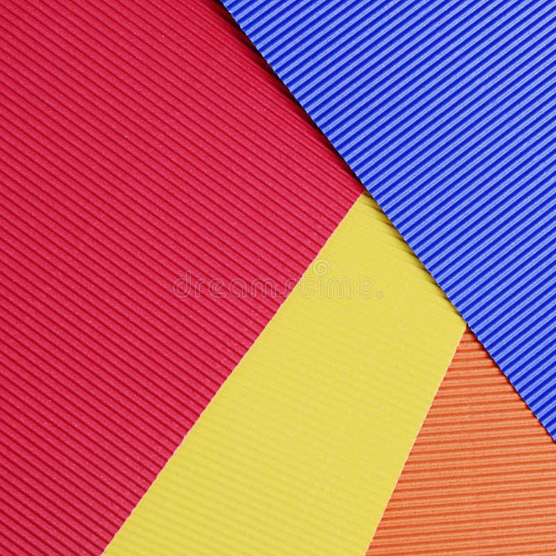 Set of a Color Crepe Paper Close Up Stock Photo - Image of cutout ...