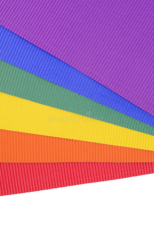 Set of a Color Crepe Paper Close Up Stock Image - Image of empty ...