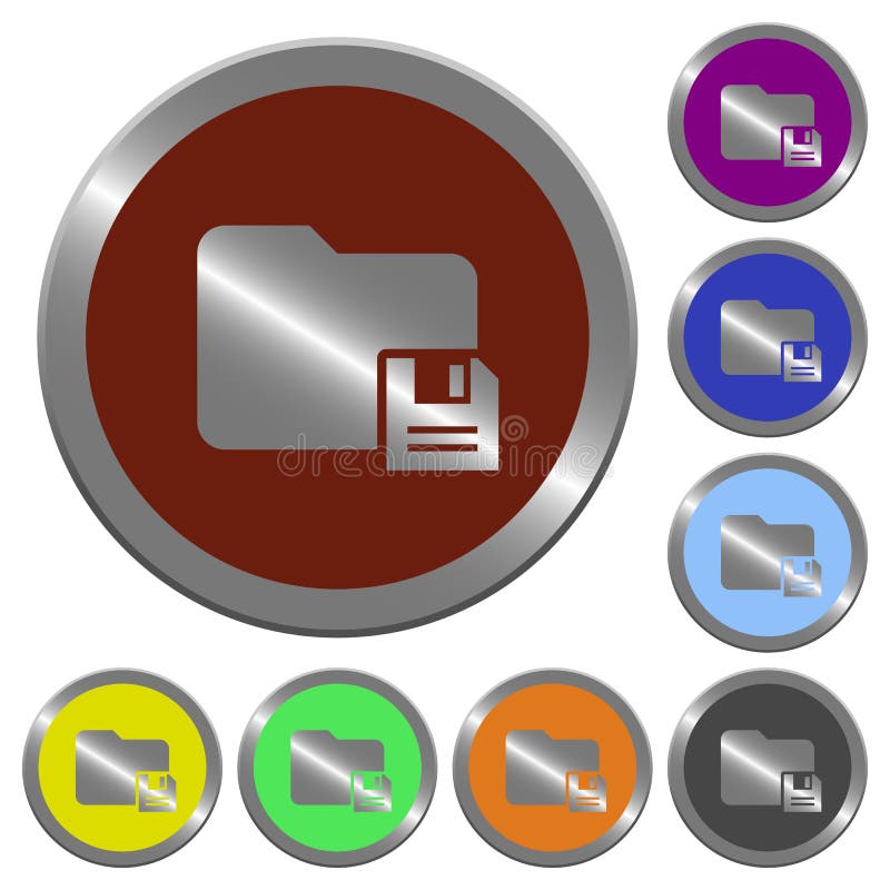 Color save buttons stock vector. Illustration of device - 186272672
