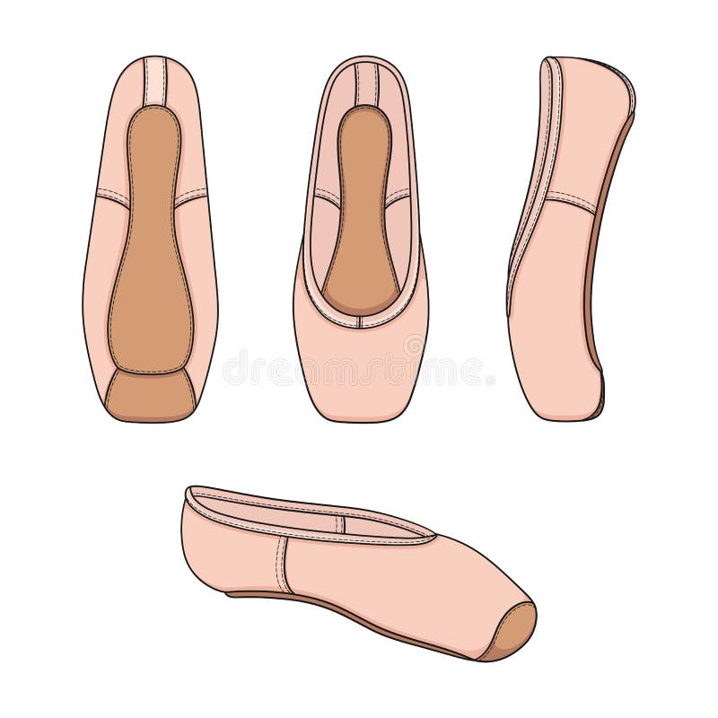 Ballet Shoe Side View Stock Illustrations – 29 Ballet Shoe Side View ...