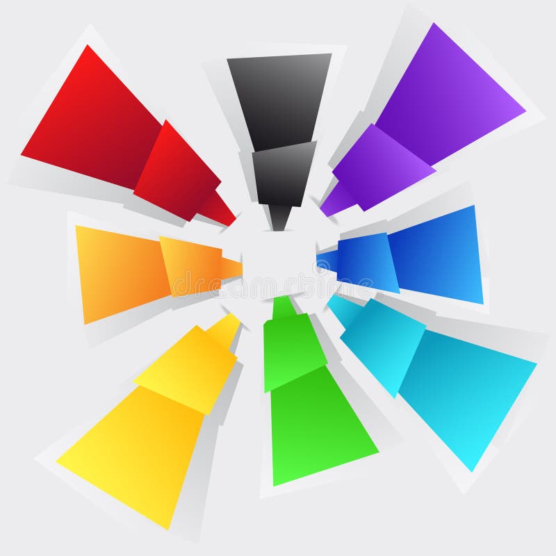 Set of color labels stock vector. Illustration of emblem - 21830799