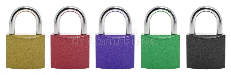 Set color lock stock image. Image of objects, close, safe - 7397757