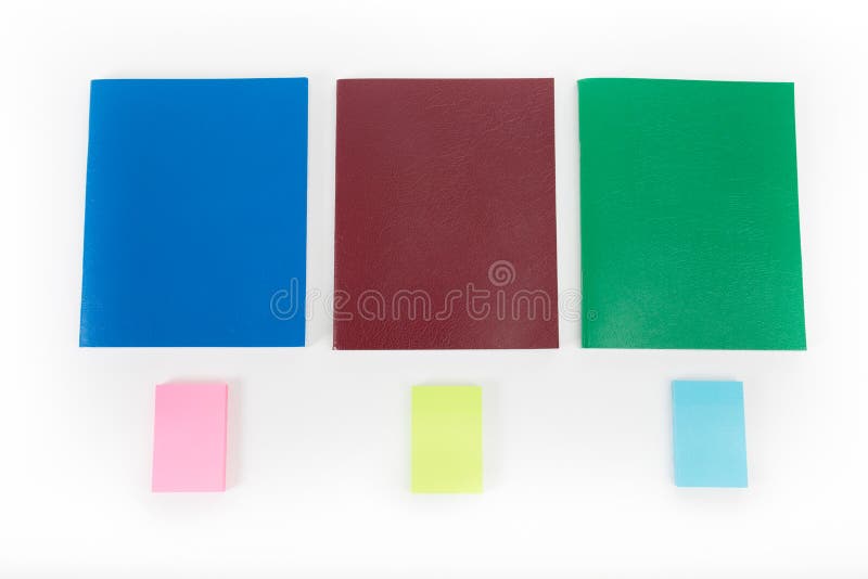 Set Pen and a Color Notebook Stock Image - Image of education, diary ...