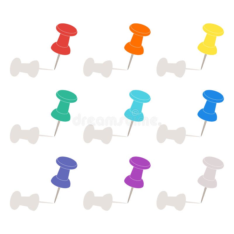 Map Push Pins Orange Stock Illustrations – 28 Map Push Pins Orange ...