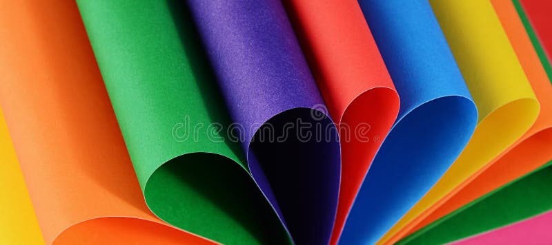 Set of a Color Paper Close Up Stock Image - Image of empty, grungy ...