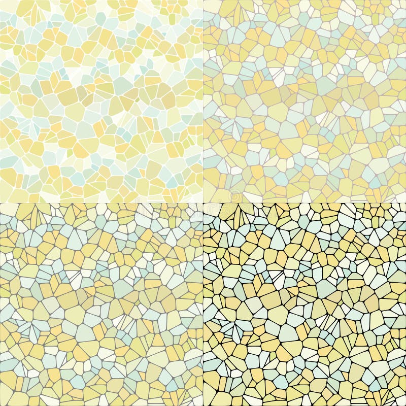 Set Color Pebbles. Abstract Pastel Colors. Geometric Pattern. Polygonal ...