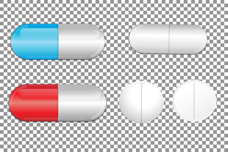 Set of Color Pills. Medicine Painkiller Pills Stock Vector ...