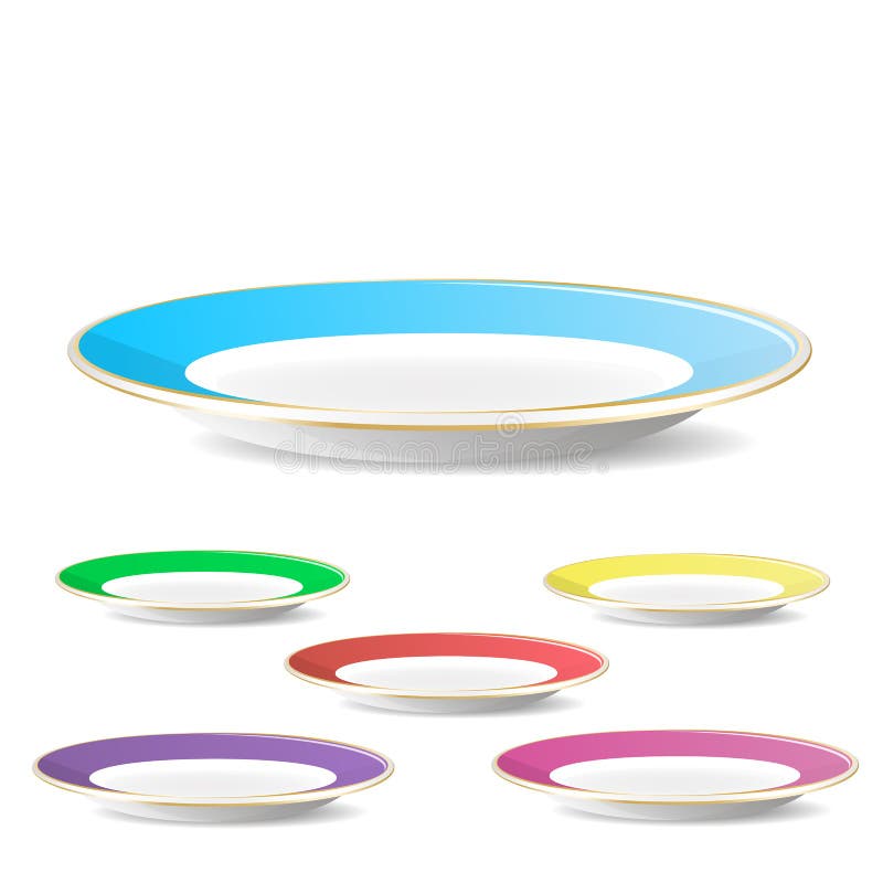 Color Plates Product Choice Banner Stock Vector - Illustration of ...