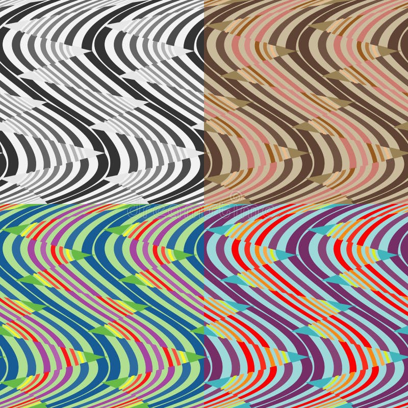 Set Color of Seamless Patterns Stock Vector - Illustration of fashion ...