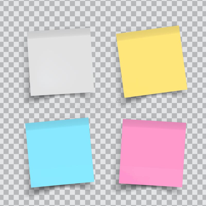 Stick Note Papers Vector Set Stock Illustrations – 378 Stick Note Papers Vector Set Stock ...