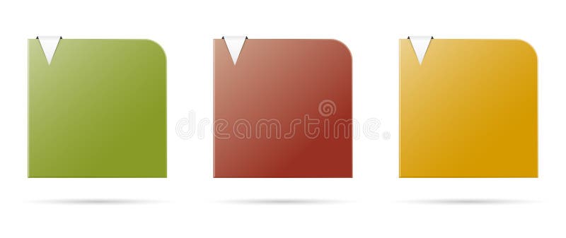 Set of color templates stock vector. Illustration of menu - 29189376