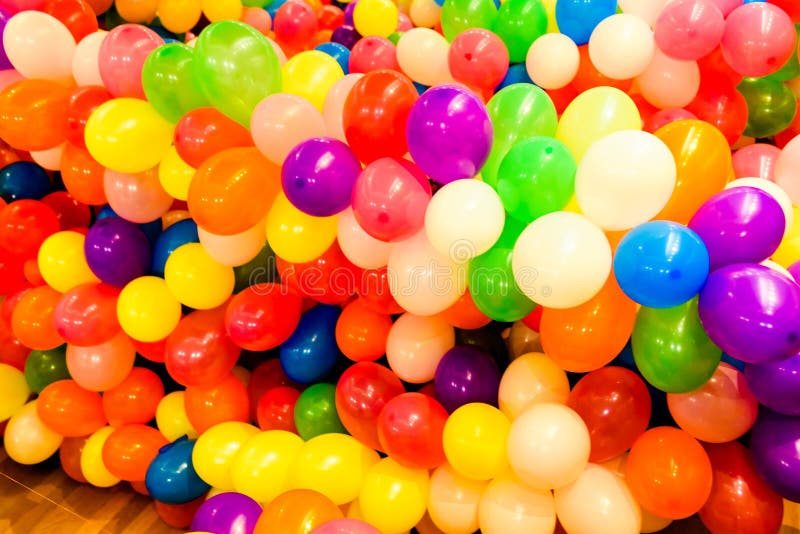 Set of Colored Balloons for Parties and Round Weddings Stock Image ...