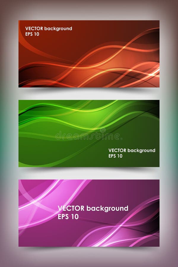Set of Colored Banner Templates. Stock Illustration - Illustration of ...