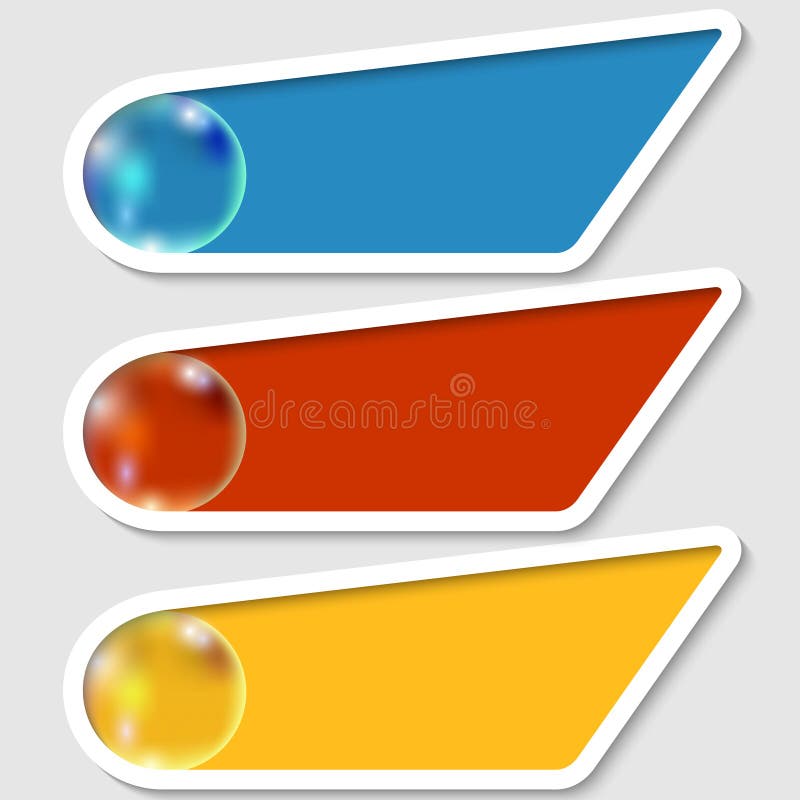 Colored Box for Text and Paragraph Stock Vector - Illustration of ...