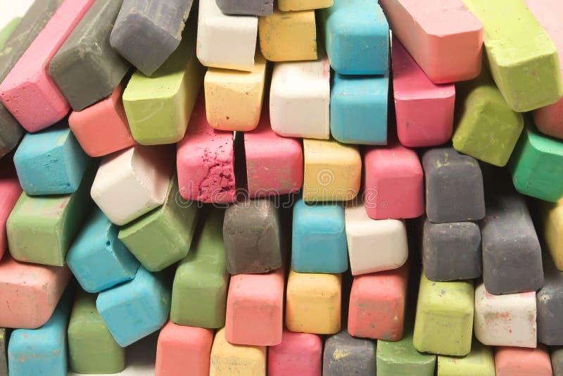 Set of colored chalk stock image. Image of colored, group - 8154095