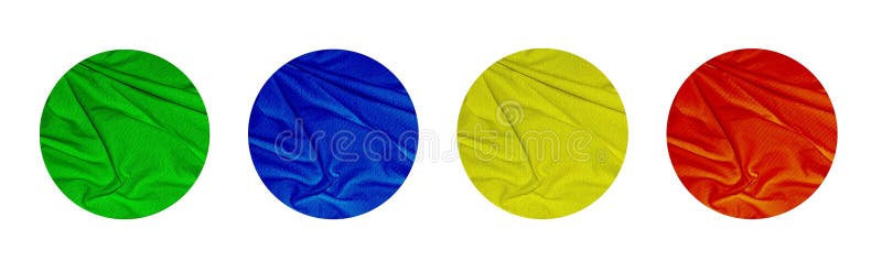 A Set of Colored Circles Isolated on White Stock Illustration ...
